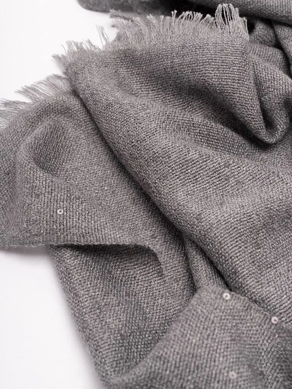 Brunello Cucinelli Cashmere And Silk `diamond` Yarn Scarf - Multicolor