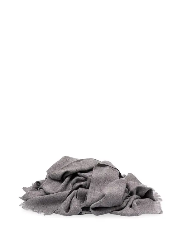 Brunello Cucinelli Cashmere And Silk `diamond` Yarn Scarf - Multicolor