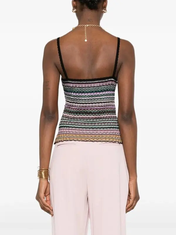 Missoni Striped V-neck Wrap Top - Multicolor