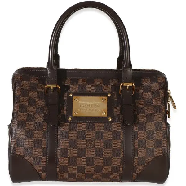 LOUIS VUITTON Damier Ebene Berkeley Top Handle Bag - Brown