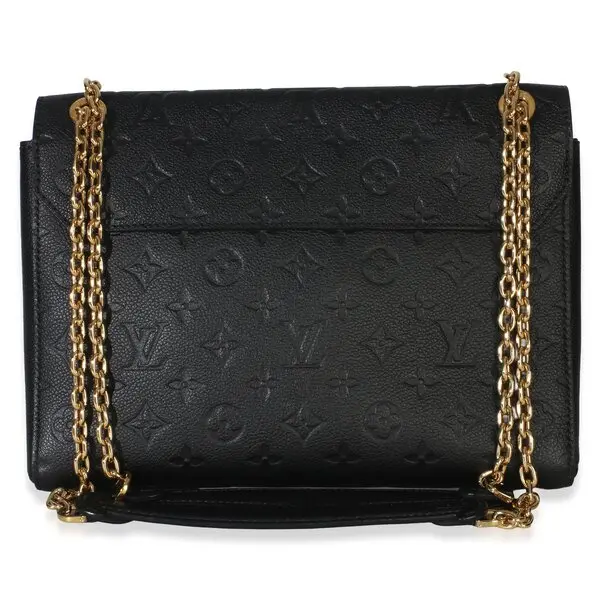 LOUIS VUITTON Monogram Empreinte Vavin Pm Shoulder Bag - Black