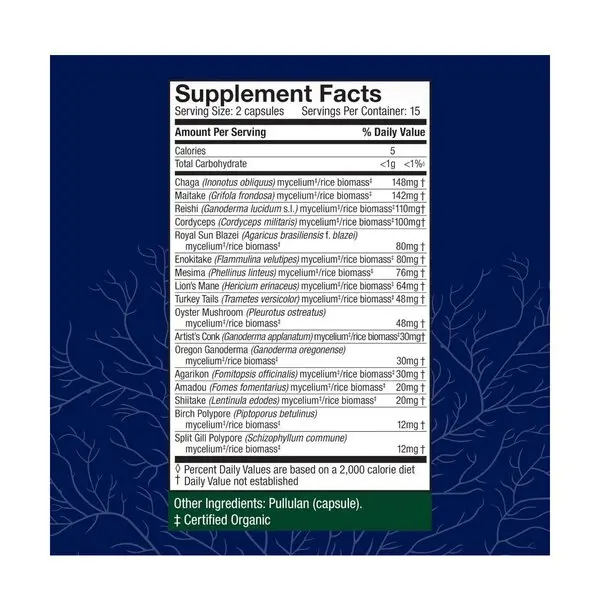 Host Defense Mycommunity Capsules 17 Species Blend Mushroom Supplement For Immune Support