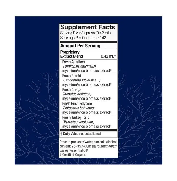 Host Defense Mycoshield Throat Spray Immune Health Support - Brown