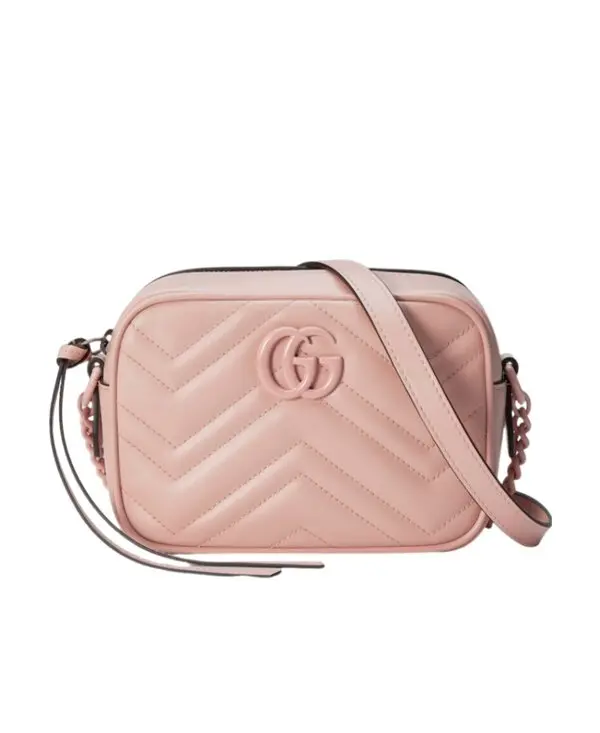 Gucci Gg Marmont Mini Shoulder Bag - Pink