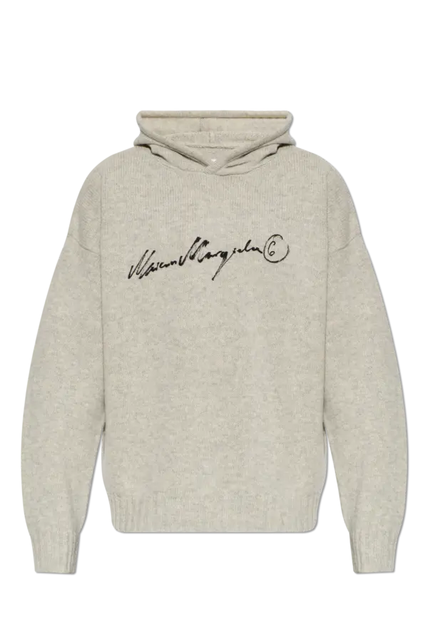 MAISON MARGIELA Wool Hoodie Sweater - Grey
