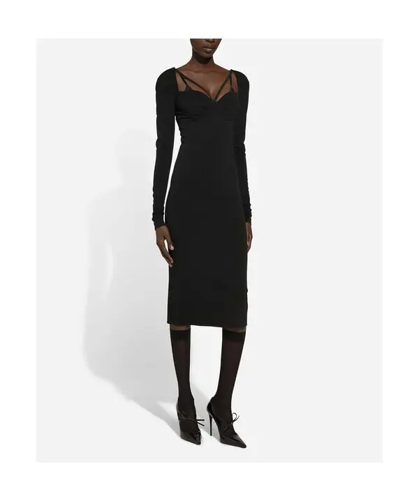 Dolce & Gabbana Milano Rib Calf-length Dress