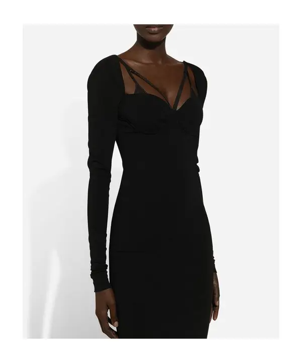 Dolce & Gabbana Milano Rib Calf-length Dress