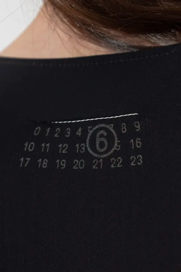 MAISON MARGIELA Long Sleeve Bodysuit - Black