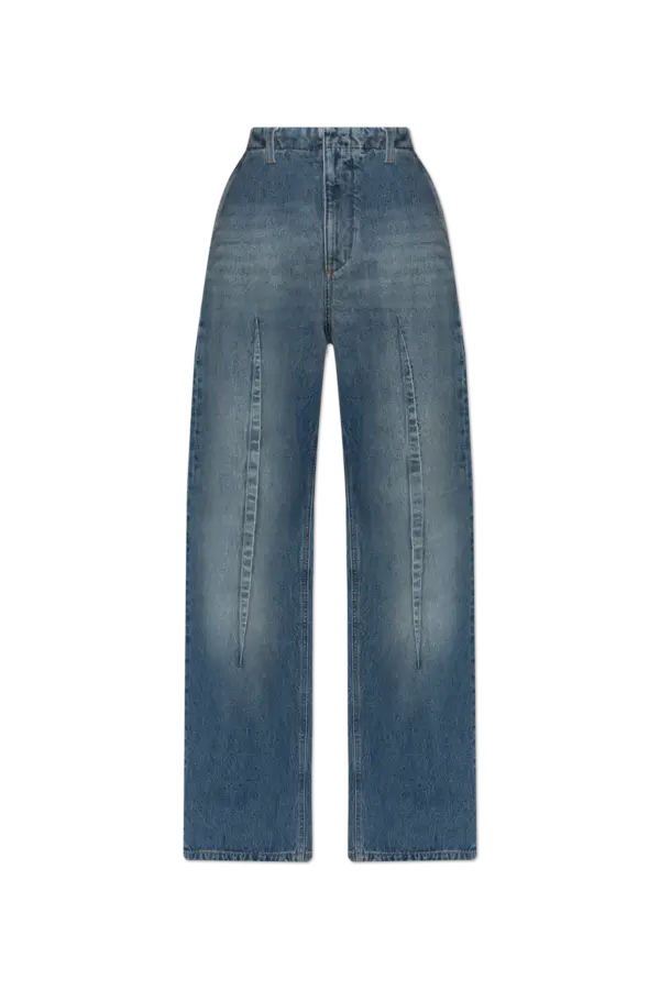 MAISON MARGIELA Jeans With Stitching On The Legs - Blue