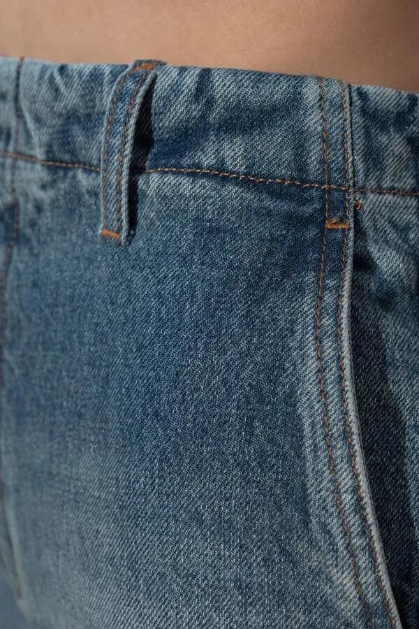 MAISON MARGIELA High-waisted Flared Jeans With Vertical Seam Detailing