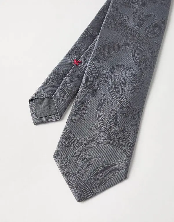 Brunello Cucinelli Paisley Jacquard Neck Tie