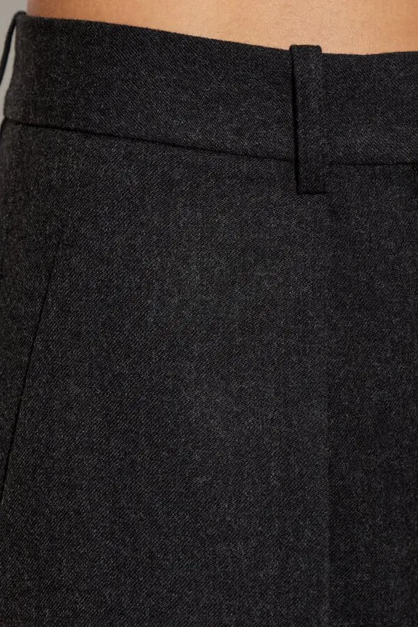 Victoria Beckham Wool Pleated Wide-leg Trousers