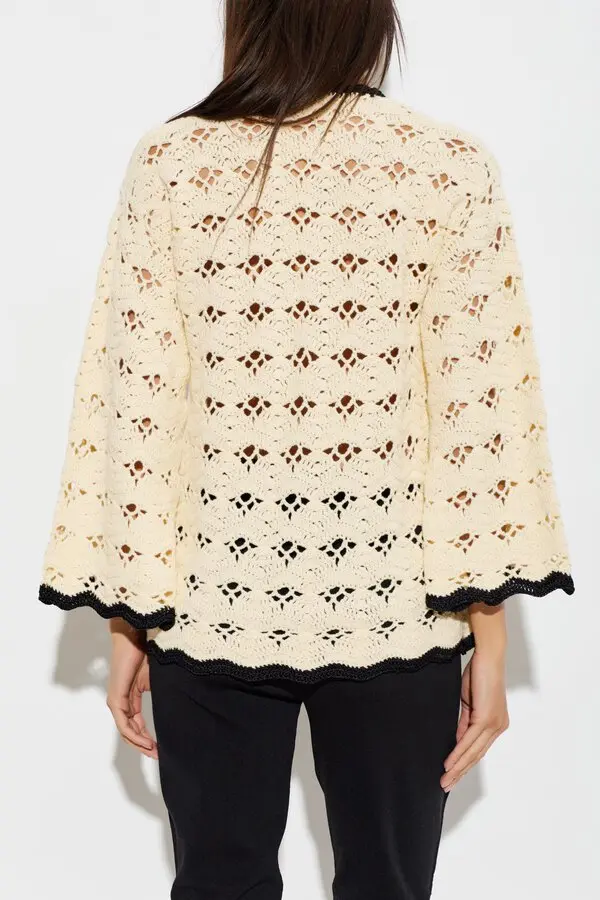 Zimmermann Crochet Top With Pockets