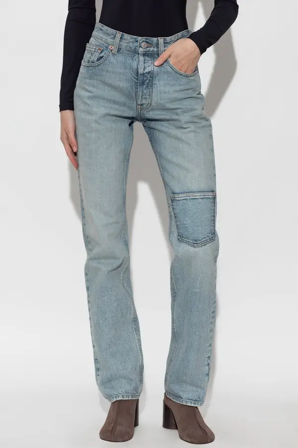 MAISON MARGIELA Straight Leg Jeans With Patch Pocket