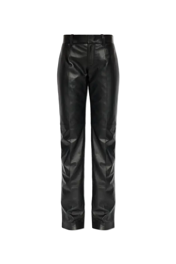 Dsquared2 Leather Trousers - Black