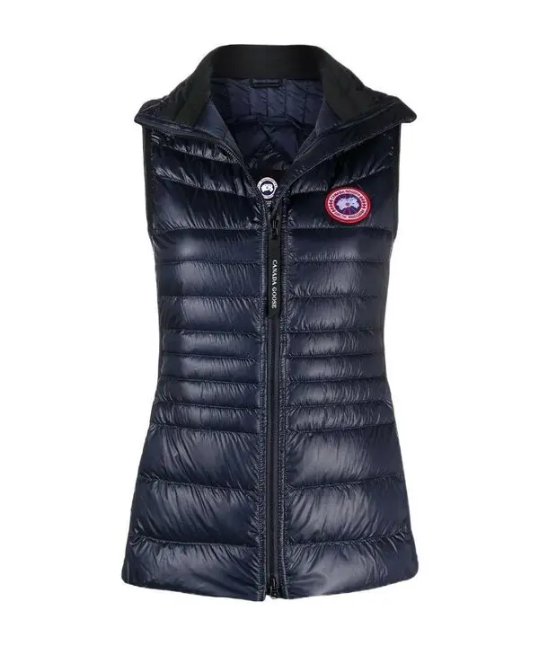 Canada Goose Logo-patch Feather-down Padded Gilet - Atlantic Navy Blue