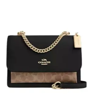 COACH Klare Crossbody Bag In Signature Canvas - Black
