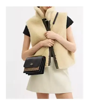 COACH Klare Crossbody Bag In Signature Canvas - Black