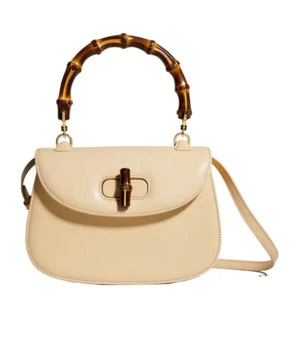 Gucci Bamboo 1947 Small Bag With Top Handle And Shoulder Strap