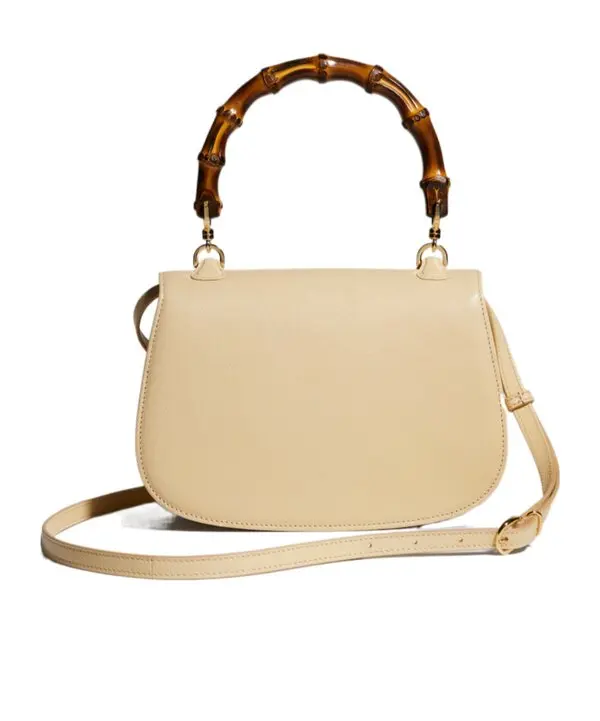 Gucci Bamboo 1947 Small Bag With Top Handle And Shoulder Strap