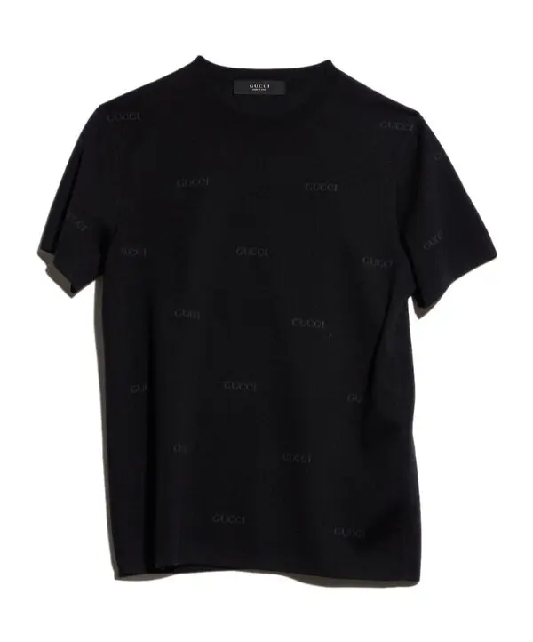 Gucci Jacquard T-shirt - Black