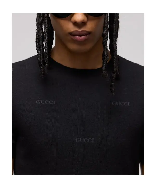 Gucci Jacquard T-shirt - Black