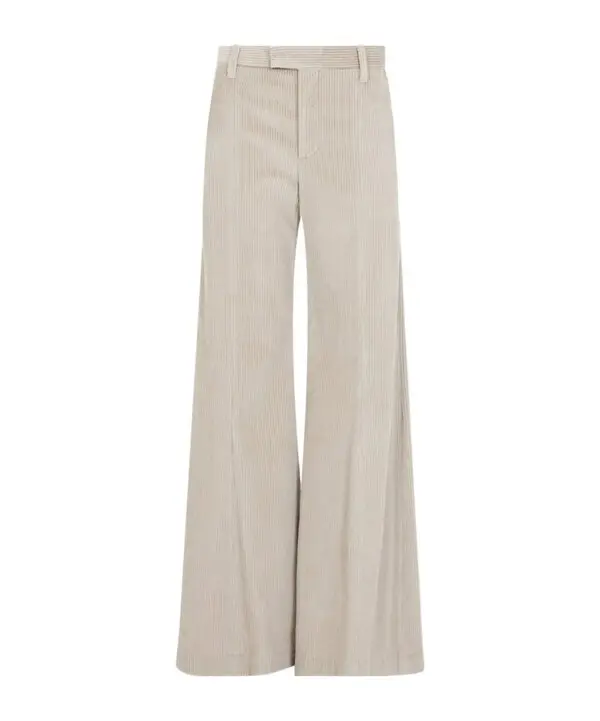 Brunello Cucinelli Corduroy Straight-leg Trousers - Sand Beige