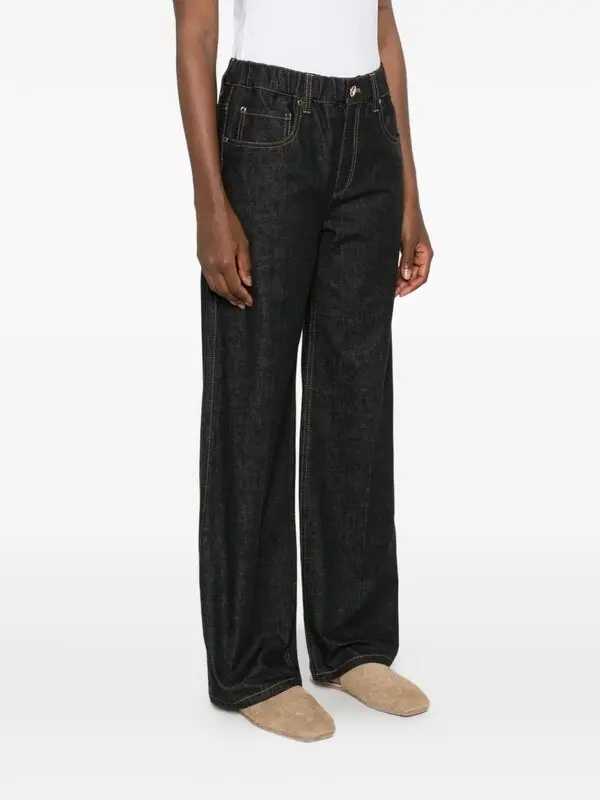 Brunello Cucinelli Contrast Stitch Jeans