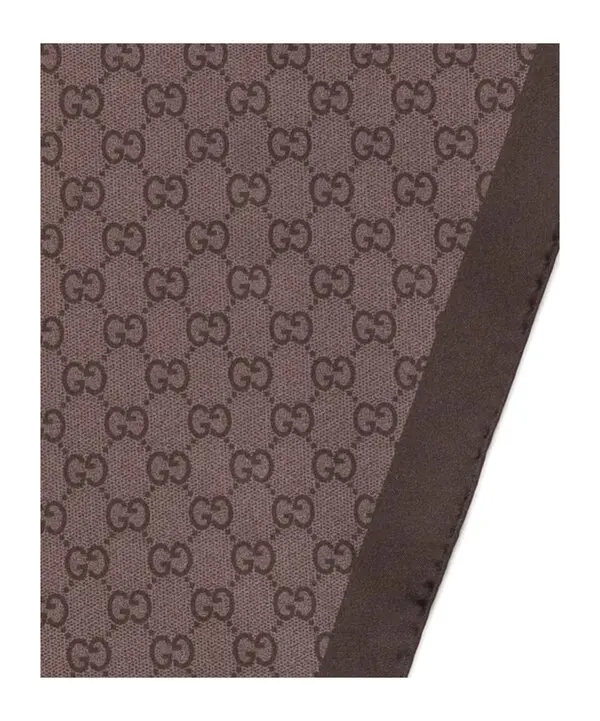 Gucci Printed Silk Twill Diamond Scarf