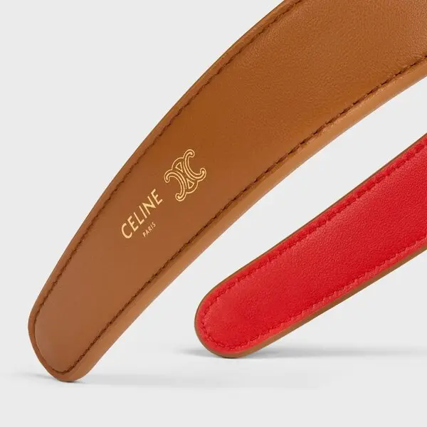Celine Bicolor Headband In Lambskin
