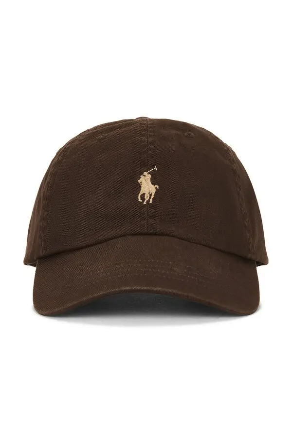 Polo Ralph Lauren Chino Sport Cap In Blue - Nutmeg Brown