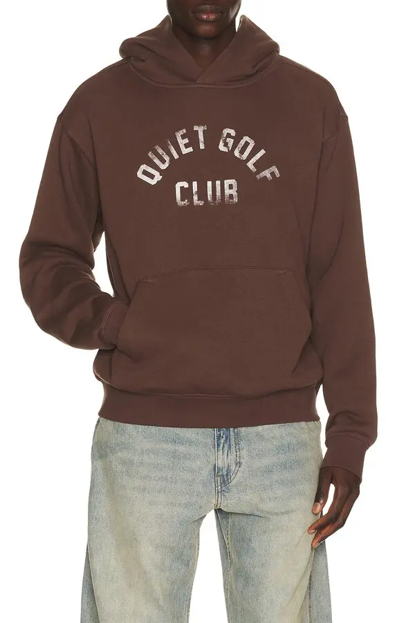QUIET GOLF Qgc Hoodie - Brown