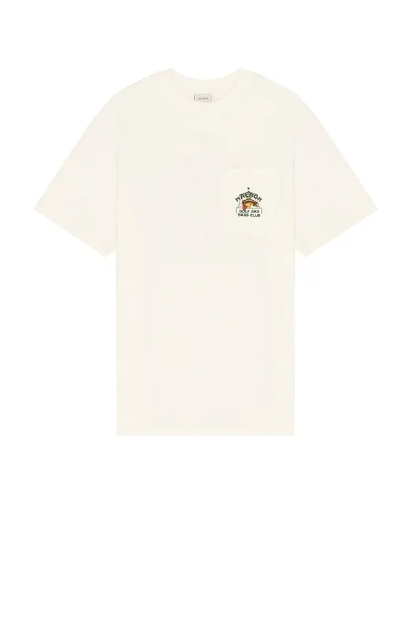 MALBON X Golf & Bass Club Vista Bass Club Tee In White