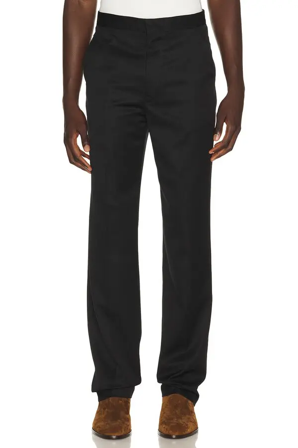 MAISON MARGIELA Straight Leg Trousers - Black