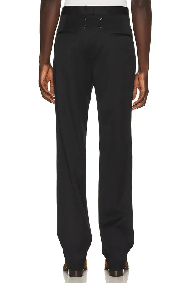 MAISON MARGIELA Straight Leg Trousers - Black