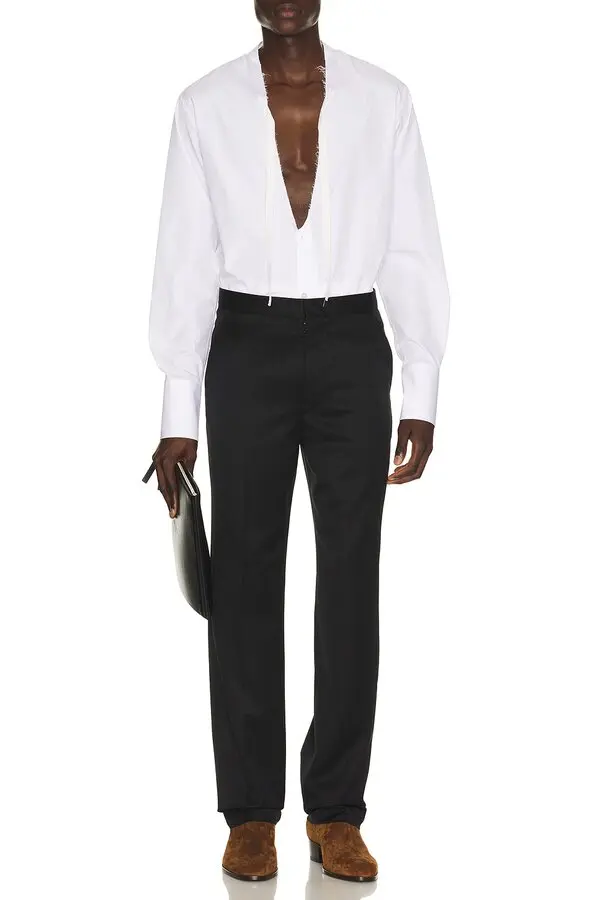 MAISON MARGIELA Straight Leg Trousers - Black