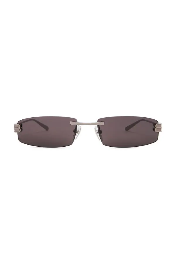 Balenciaga Gossip Sqaure In Metallic Silver - Ruthenium