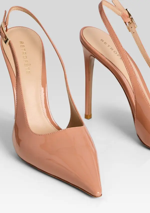Retrofete Cindy Slingback Heel - Nude