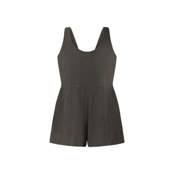 KNOWN SUPPLY Ivy Romper Organic Cotton - Black