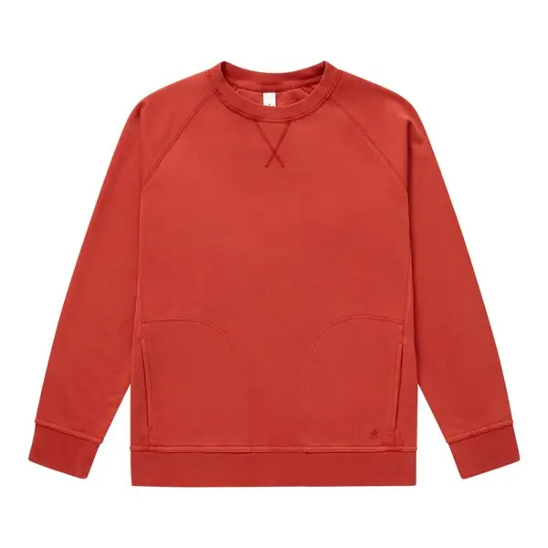 KNOWN SUPPLY Pocket Crewneck Sweatshirt - Red