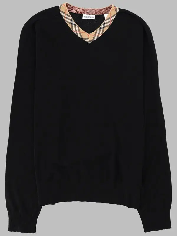 Burberry Merino Wool V-neck Sweater
