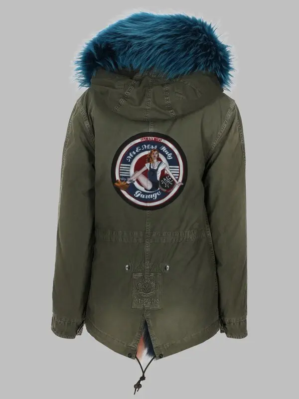 Mr & Mrs Italy Parka In Cotone Con Stampa