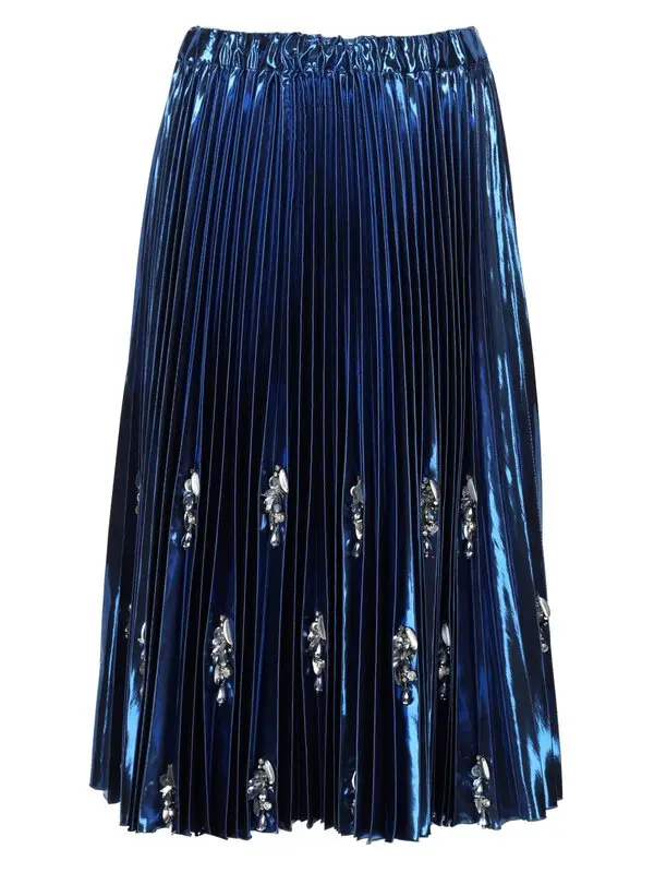 N°21 Gonna Con Dettagli Gioiello - Blue
