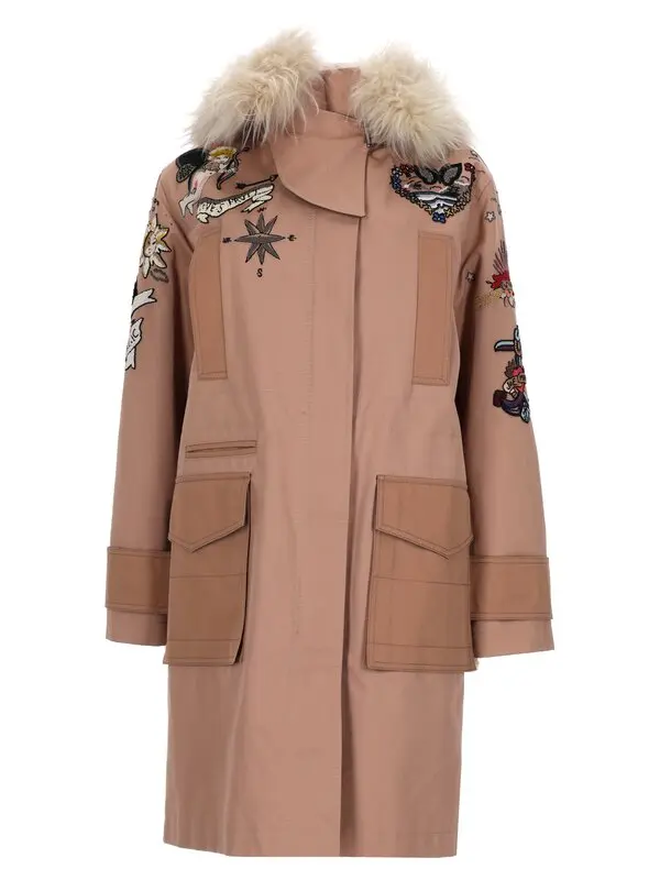 Valentino Garavani Cappotto Con Decorazioni - Pink