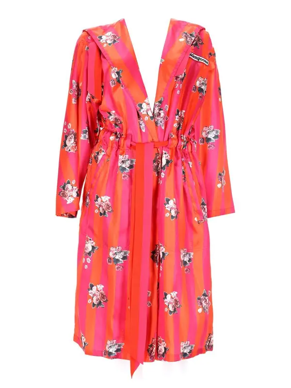 GOLDEN GOOSE Floral Print Coat