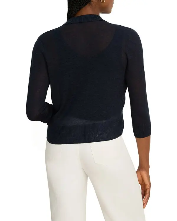 NIC+ZOE Featherknit Collared Sweater