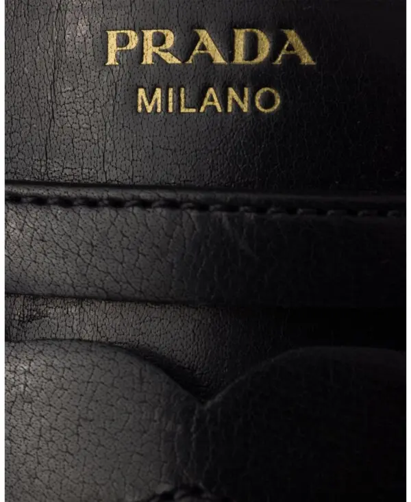 Prada Leather Mules - Black