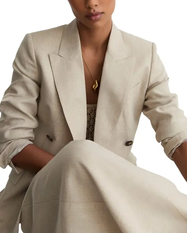 REISS Linen Kit Blazer