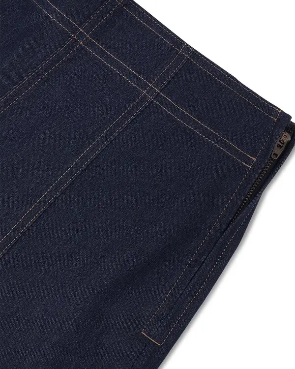 REISS Petite Edie Flare Pants In Denim
