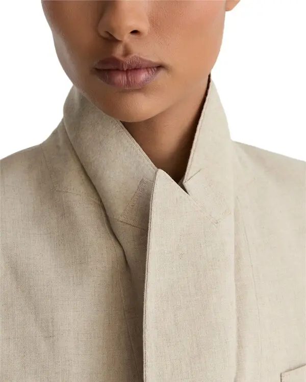 REISS Petites Kit Linen Blazer
